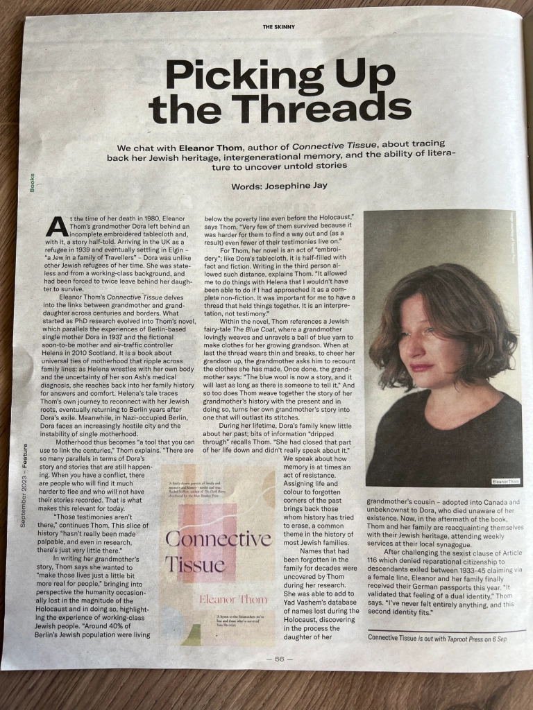 Coverage for Connective Tissue – Taproot Press UK